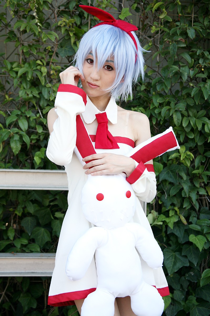 Pleinair Highres Photo Medium Asakura Hina Blue Hair Bow Cosplay Hair Bow Stuffed