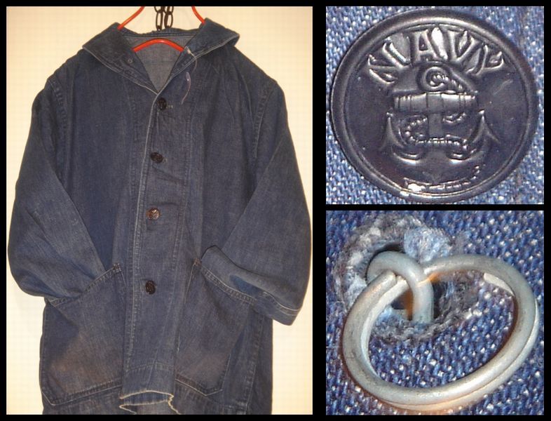 40's U S NAVY ヘチマ襟デニムカバーオール : PICKLES USED 40's U S NAVY ヘチマ襟デニムカバーオール : PICKLES USED
