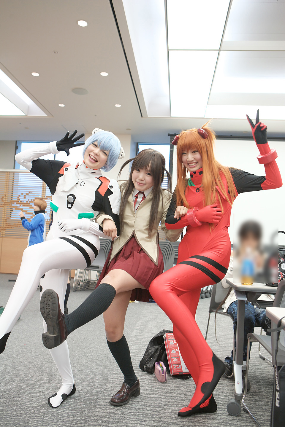 The Big ImageBoard (TBIB) - ahoge ayanami rei blue hair cosplay highres ...