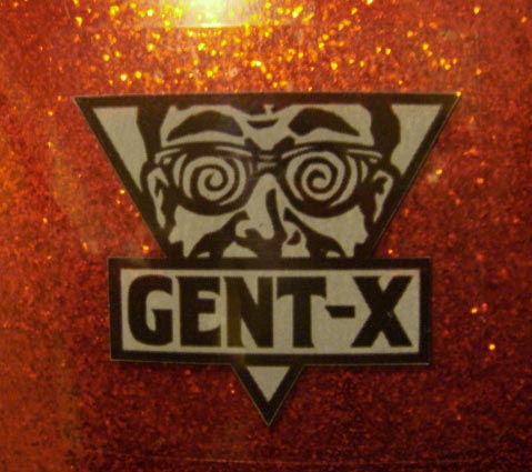 GENT-X TRADE MARK STICKER : GENT-X