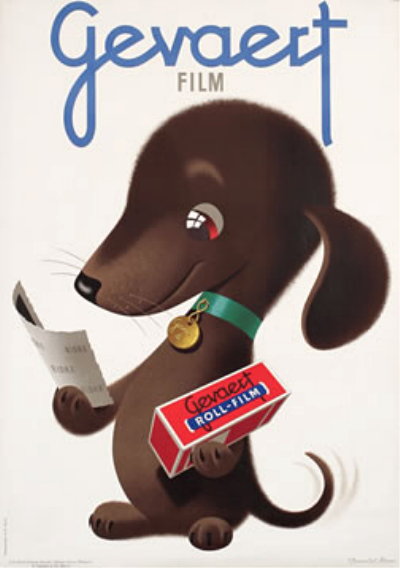 Vintage Poster :: Gevaert Film 1950 : L'esprit ro-to-no