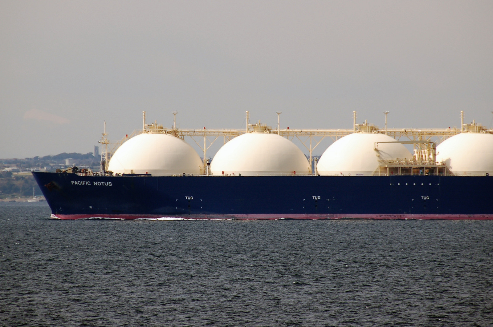 LNG船 PACIFIC NOTUS : 航跡