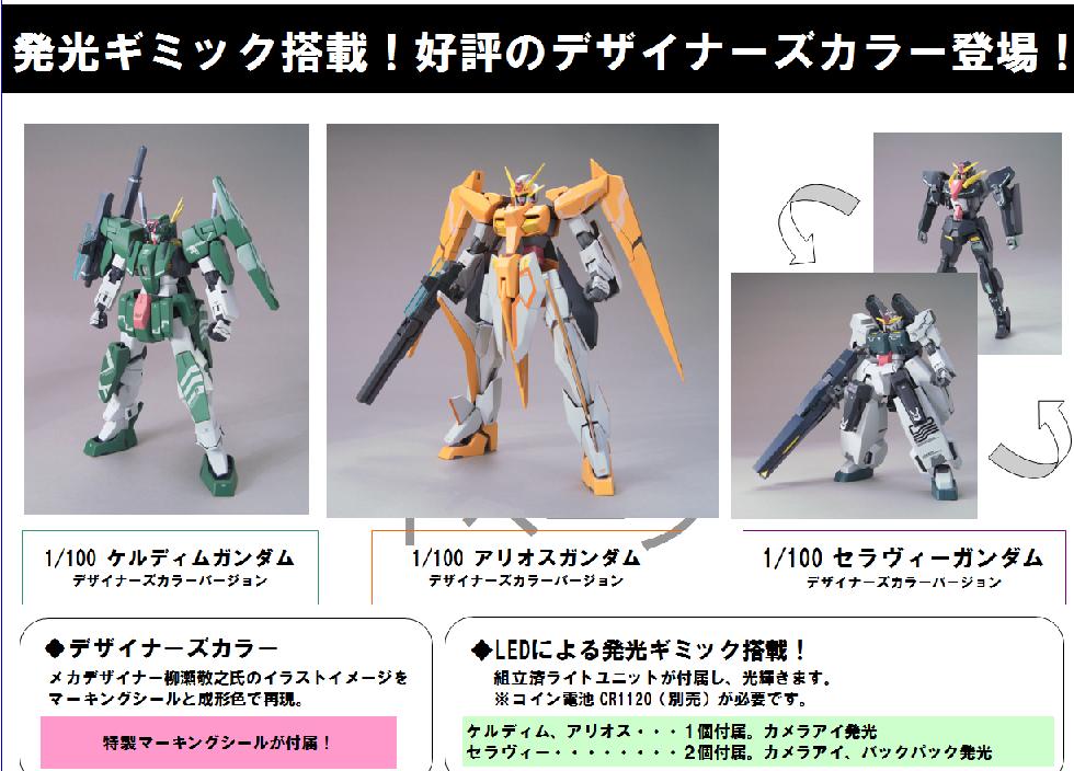 ガンダムOO ケルディム アリオス セラヴィー 1/100 未組立 形 ガンダムOO ケルディム アリオス セラヴィー 1/100 未組立 形