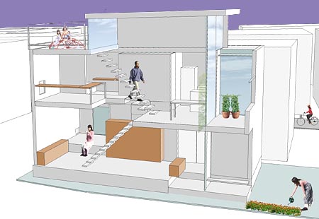 高円寺I邸02案 CGの検討 : i＋i