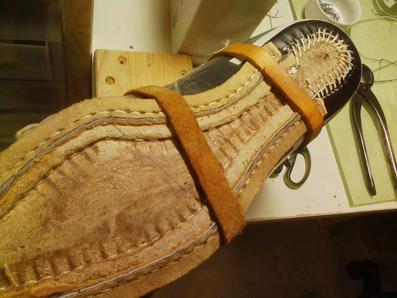 かかと"カラゲ"縫い : 靴職人のひとりこと