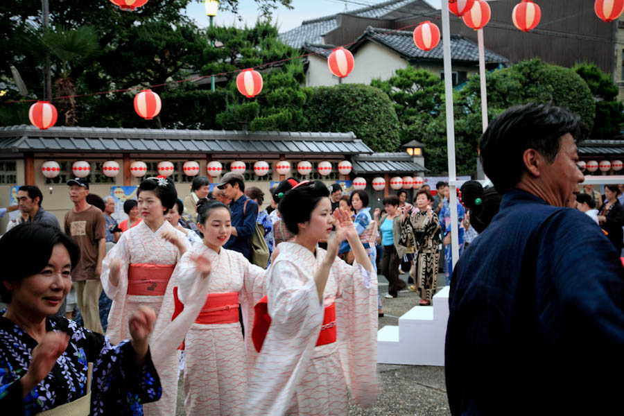 上七軒 盆踊り！ : 京都憧憬！