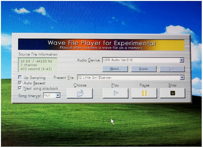 Wave File Player for Experimental : Jazz, Jazz and Jazz.