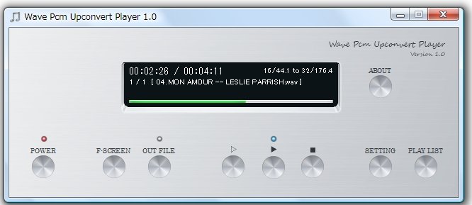 PCオーディオ(51)Wave Pcm Upconvert Player : オーディオと音楽とパソコンと: Audio, Music ...