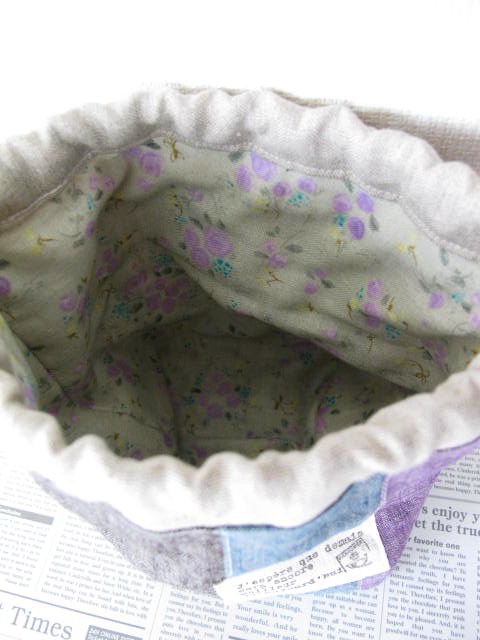 リネン巾着＆ダブルガーゼギャザースカート : 想いをかたちに・・・