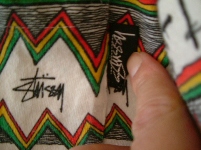 80's stussy ラスタ総柄ボーダーTシャツ : igossoのChipClip 80's stussy ラスタ総柄ボーダーTシャツ : igossoのChipClip