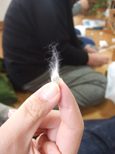 綿花の種とり : 今月のさをり