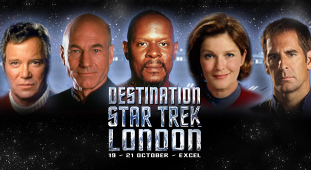 スタートレック・コンベンション ロンドン "Destination Star Trek London" 歴代5艦長 揃い踏み : 前から後ろから！