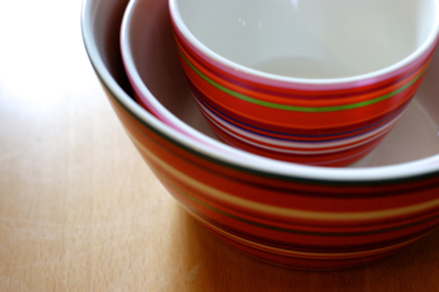 iittala Origo red -Bowl set : buckの気ままなblog。