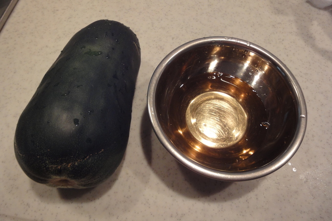 神戸市西部、東播地方特産の別珍瓜（べっちんうり）今年も頂きました！！ : 「山の棲み家」でインテリア“工事”ネーターのオヤジが気まま生活・・・