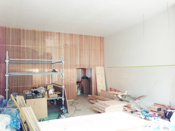 サイクルショップの内装設計 施工中！ : 建築事務所は日々考える