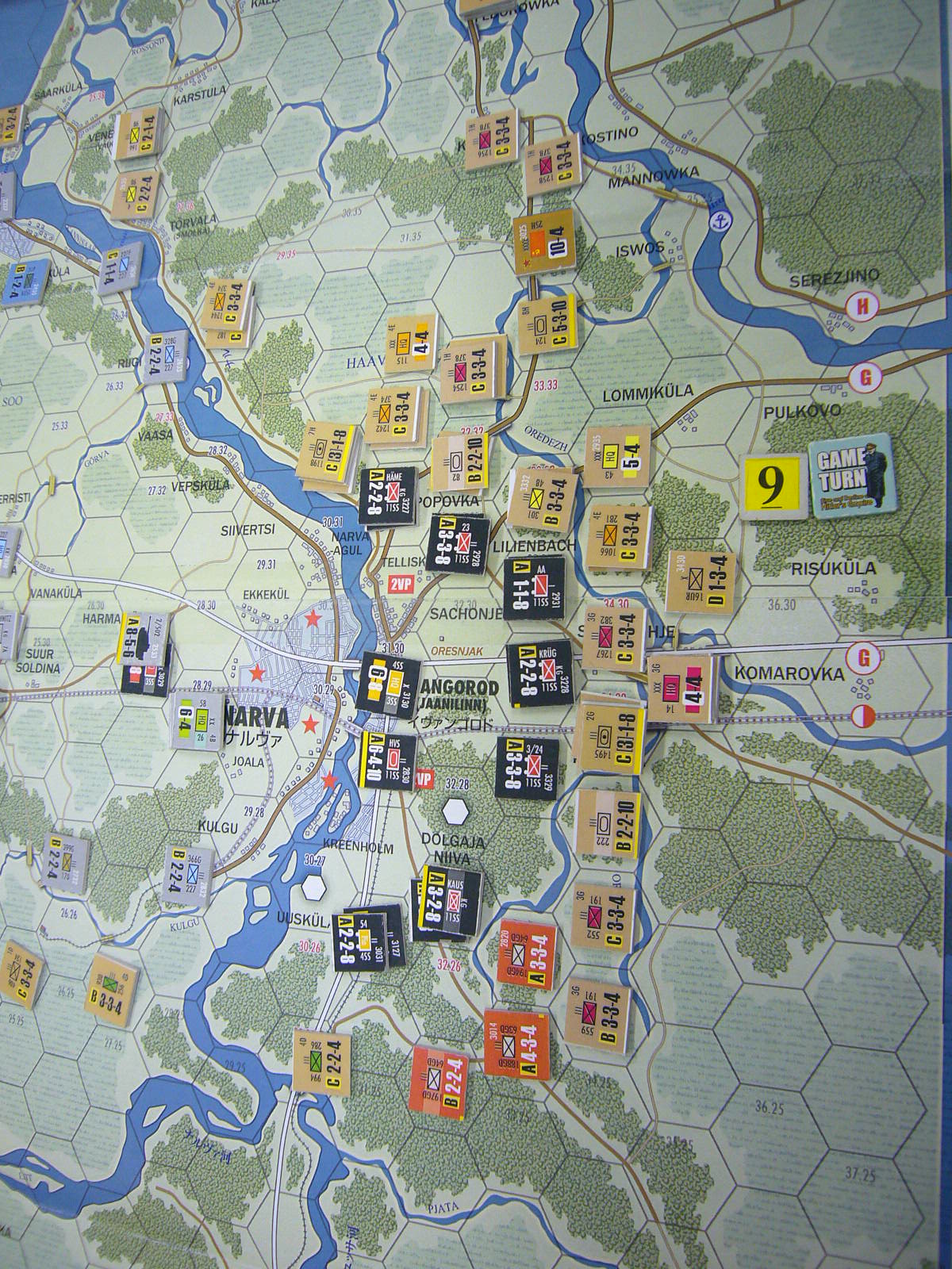 （3CG/CMJ#112）ナルヴァ軍集団/Army Group NARVA:FIGHT WITHOUT MERCY盤面写真集 その20【終了 ...