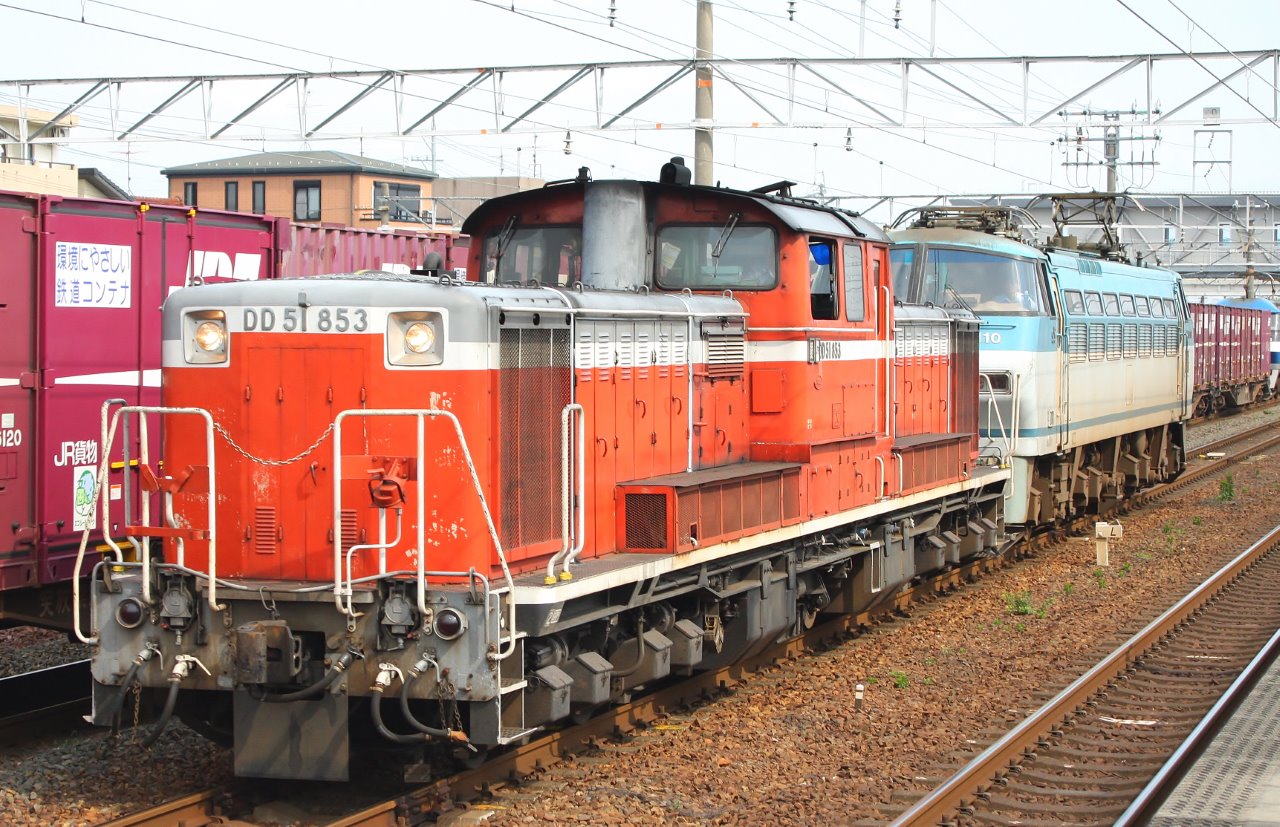 第2回清洲で貨物を撮る!9～DD51-853＋EF66-110～ : 適鉄
