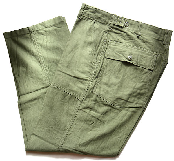 2nd pattern "64" TROUSERS, MEN'S COTTON SATEEN OG 107 : D.M.Z.