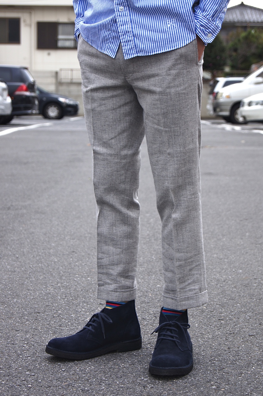 uniform experiment - WOOL MELANGE CLASSIC HOOD DOWN JACKET ...