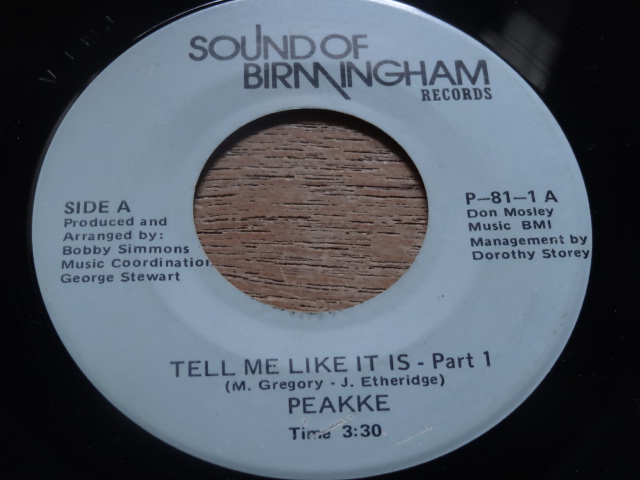 Peakke / Tell me like it is (Sound of Birmingham) : LOOKIN' FOR ...