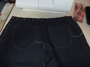 後ろのパッチﾎﾟｹｯﾄ : 細々洋裁日記