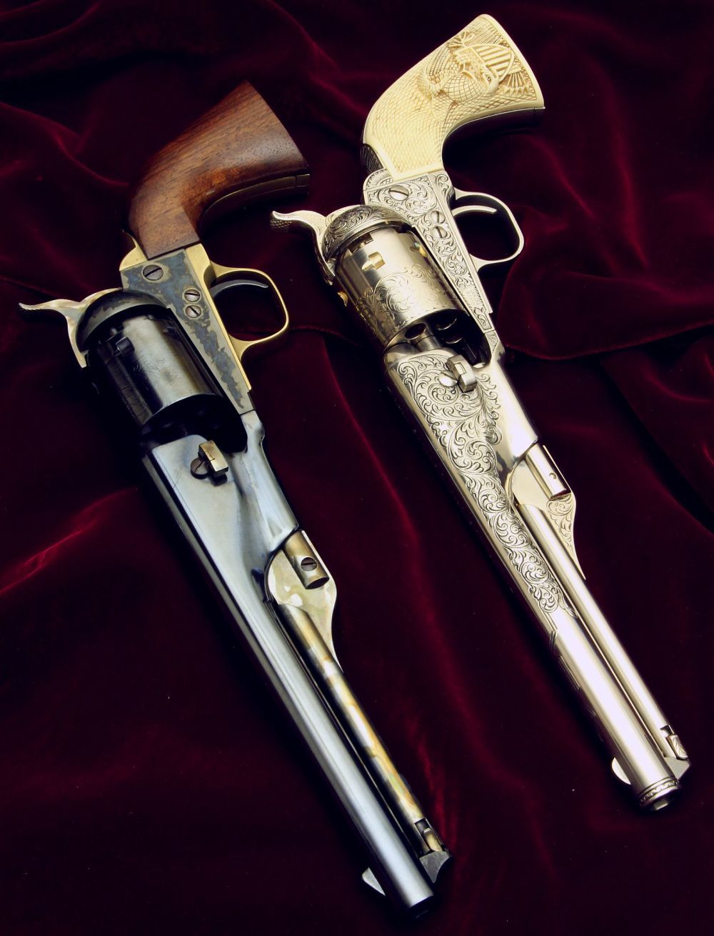 美･サイレント・・・ Colt M1861 Navy revolver Blueing work by Nakablue : "人はパンのみに ...