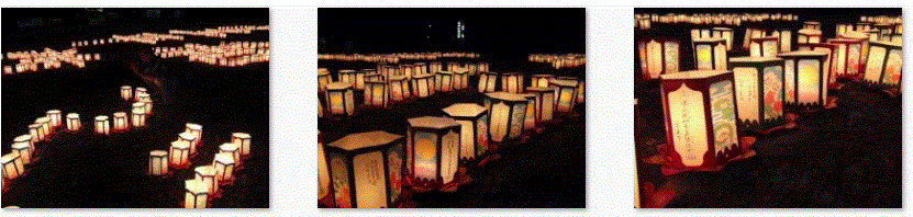 第16回生命を尊ぶ会主催 の灯籠流し・・・2015/8/22 : 徳ちゃん便り