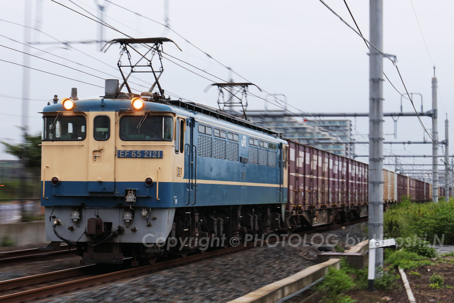 2015/8/29 Sat. 武蔵野線 - 77レ EF65-2121原色、回9743M 583系わくわくドリーム送り込み - : PHOTOLOG by Hiroshi.N