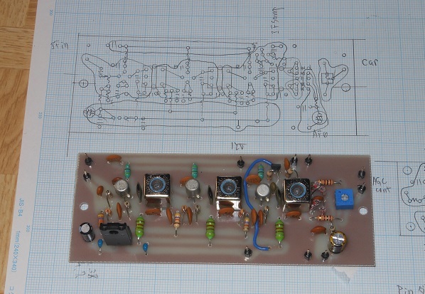 3SK45 3段増幅IF基板の組み立てと実働試験 : 真空管にゲルマトランジスタ、8mm映画にコダクローム-アナクロおやじのアナログブログ