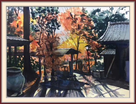 東京・豪徳寺 : 風と旅人（絵画編）