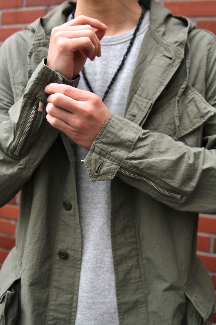 Trooper Hooded Jacket Cotton Ripstop Overdyed : END OF THE TRAIL Trooper Hooded Jacket Cotton Ripstop Overdyed : END OF THE TRAIL