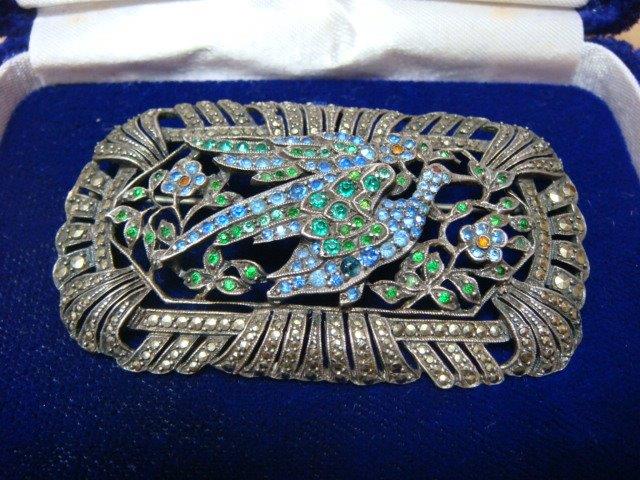 アンティーク シルバー 七宝 ブローチ : アンティーク（骨董） テンナイン