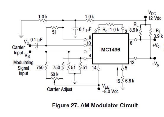 MC1496 AM変調回路の実験－ECMマイクによる変調 : 真空管にゲルマトランジスタ、8mm映画にコダクローム-アナクロおやじのアナログブログ