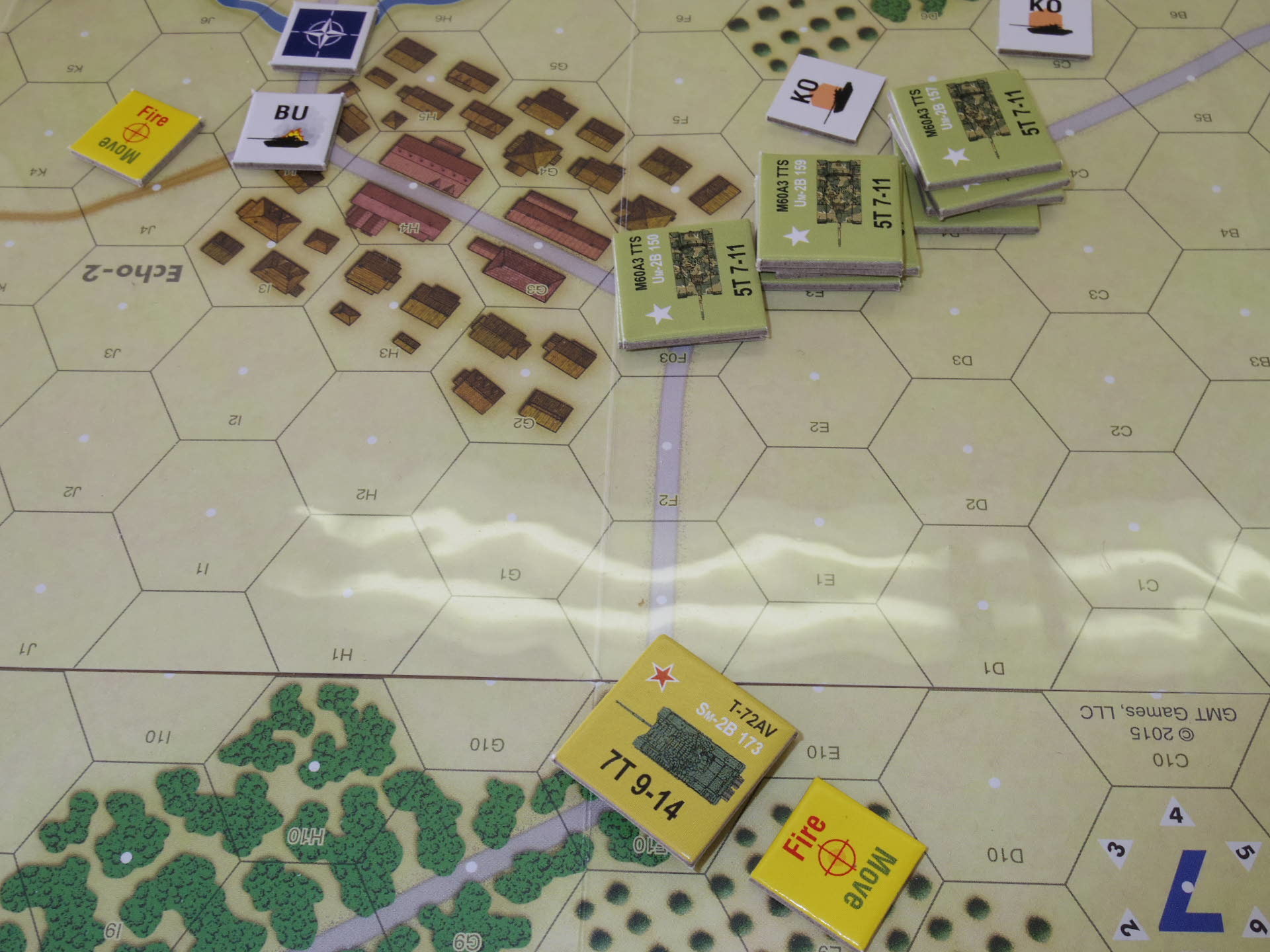 高度優勢、車体防護、正対保持の三大原則...(GMT)MBT いきなり上級ルール全込みにて習熟プレイ : YSGA 例会報告