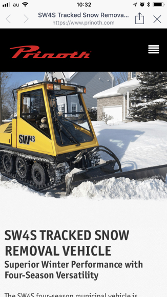 海外の除雪車 prinoth SW4S ロータリー : TOMMYニコニコブログ