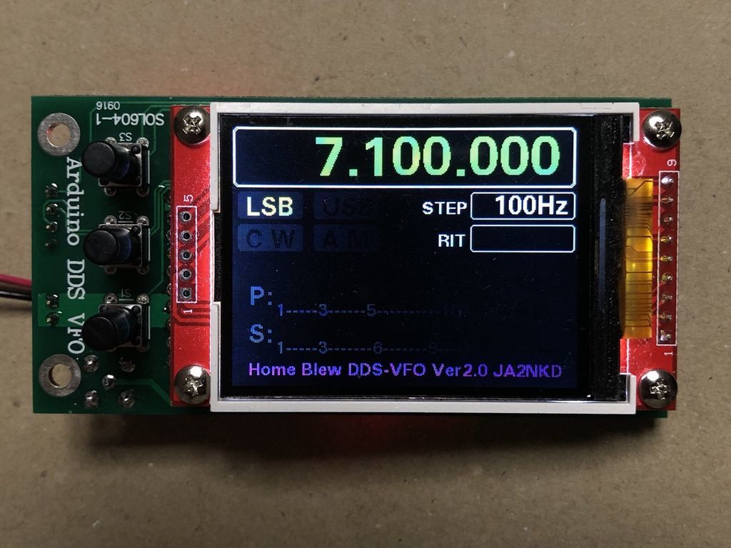 JA2NKD TFT AD9850 DDS Arduino VFO Soltecバージョン : マニアックな無線とラジオ