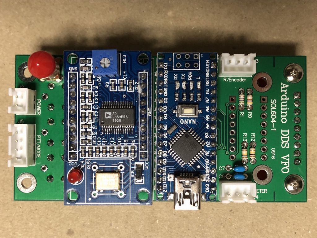 JA2NKD TFT AD9850 DDS Arduino VFO Soltecバージョン : マニアックな無線とラジオ
