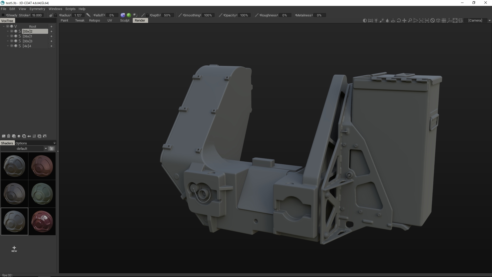 3D-coatでboolean : 3DCGでメカ物