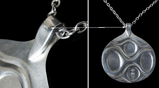 N. 1216 ジョージ・ジェンセン ♯119 チェーン付ペンダント - アイブ・ダールキスト : パァジュ ド マリールイーズ アンティーク ...