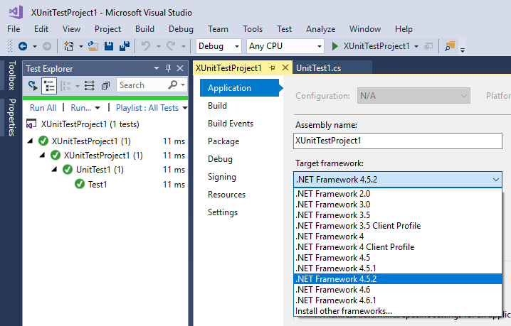 .NET Framework 上での xUnit 単体テストを SDK スタイルのプロジェクト形式で作る : @jsakamoto
