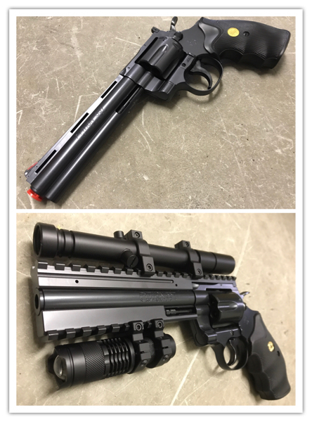東京マルイ ガス コルトパイソン カスタム 完成 : Black Fantom 東京マルイ ガス コルトパイソン カスタム 完成 : Black Fantom