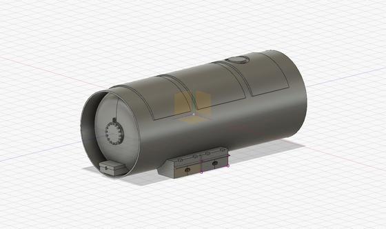 【鉄道模型・HO】3Dプリンター UT22C 液化クロルメチルタンクコンテナ : kazuの日々の企み！