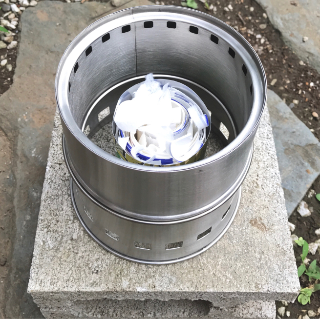 アルミ缶と牛乳パックを燃料に、パスタを作ってみました。 : ～ 休日ダンスと忘備録