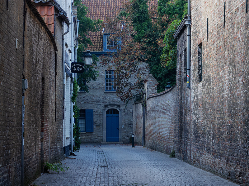 ベルギー・07 ブリュージュ早朝 : 今夜もeat it