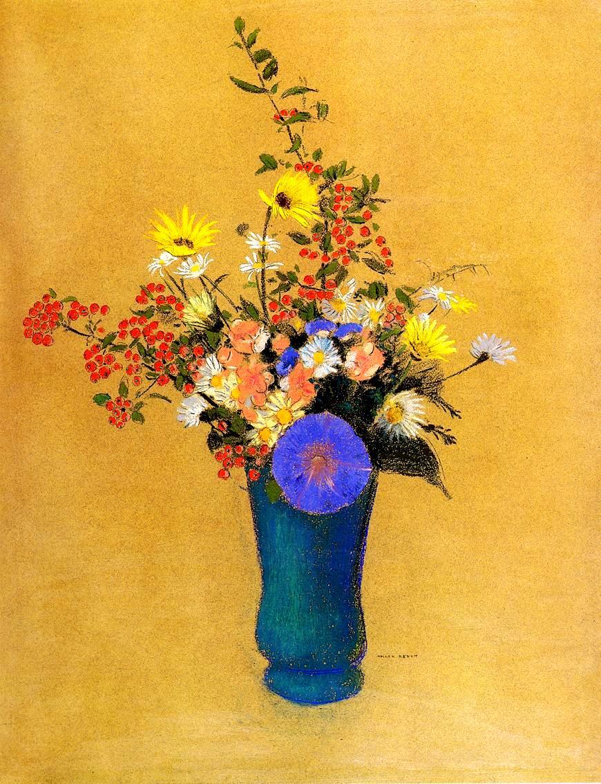 名入れ無料】 ルドン【野の花】 絵画 - 絵画 名入れ無料】 ルドン【野の花】 絵画 - 絵画