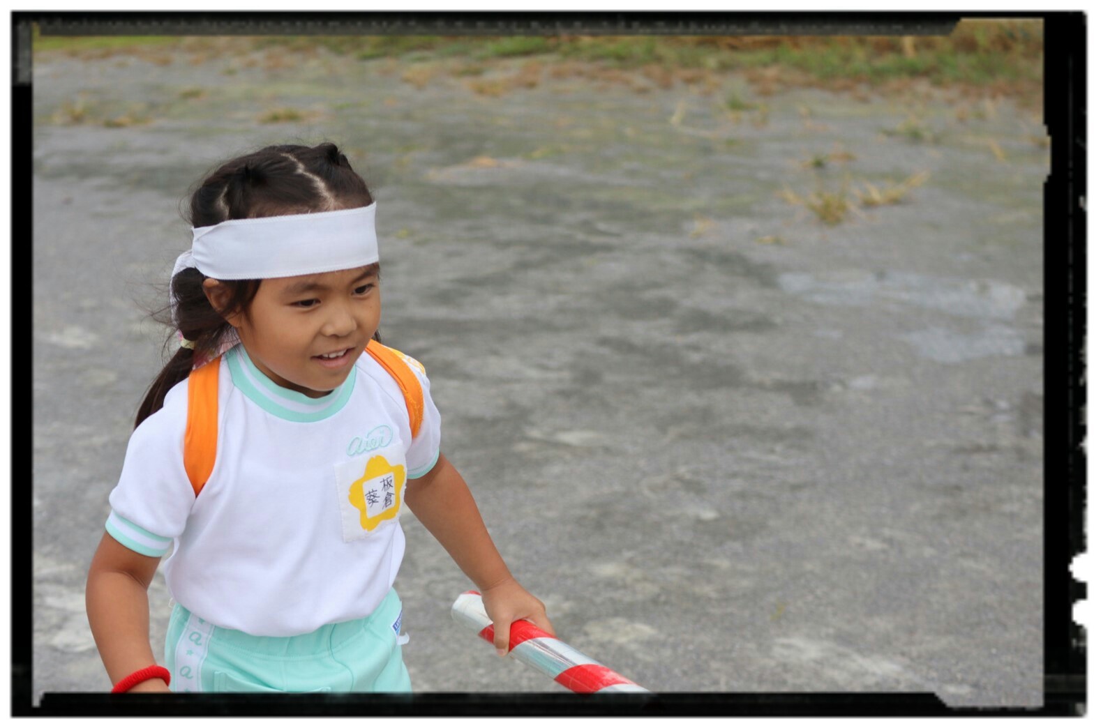 運動会 年長 : 小さな庭で