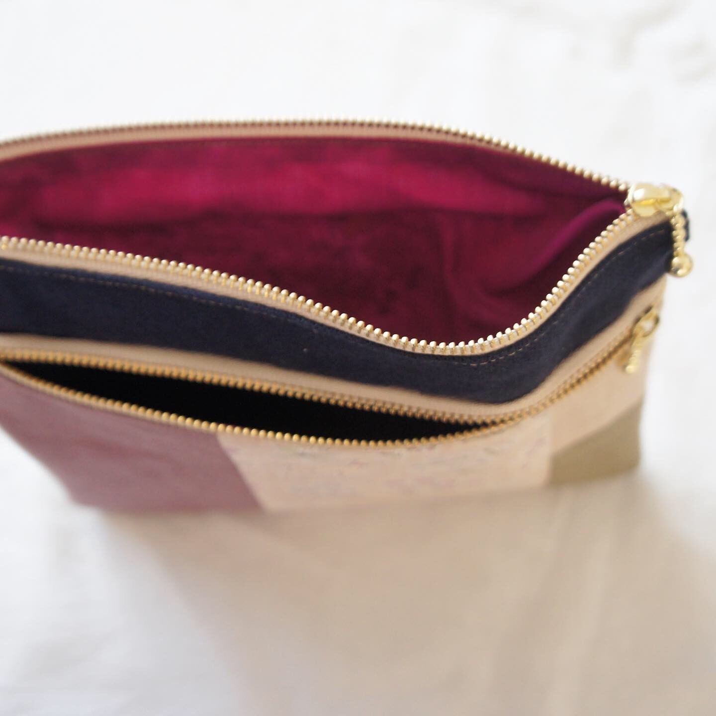 『ダブルファスナーポーチ』3つめ、4つめ。 : yasumin's cafe* 布もの作家ブログ