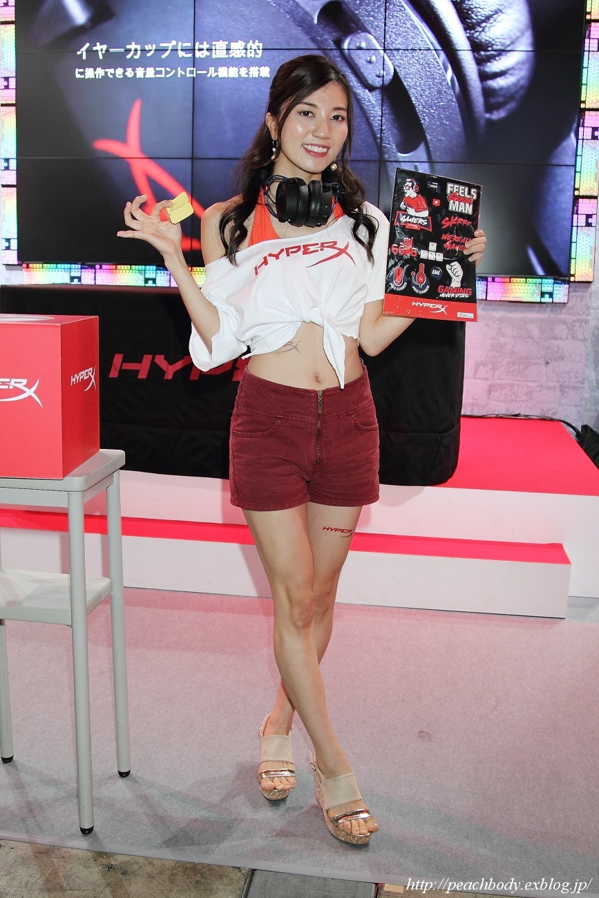 東雲かんな さん（HyperX ブース） : Peach Body