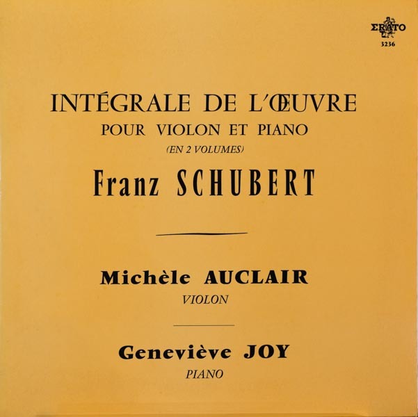 シューベルト：ヴァイオリン・ソナタ : 録音を聴く
