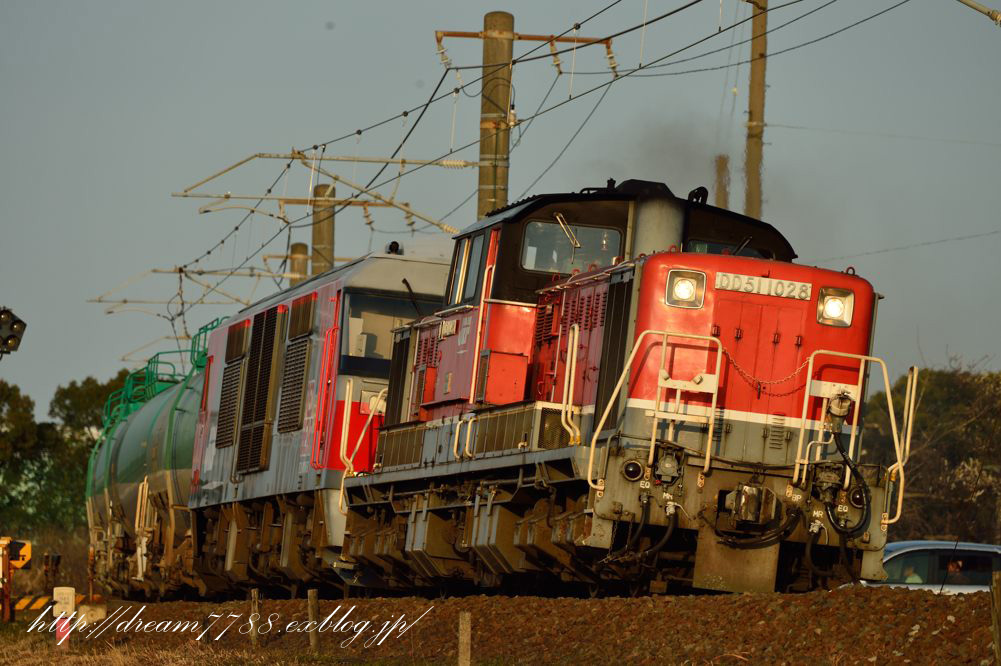 夕陽を浴びたDD51 : HIROのフォトアルバム